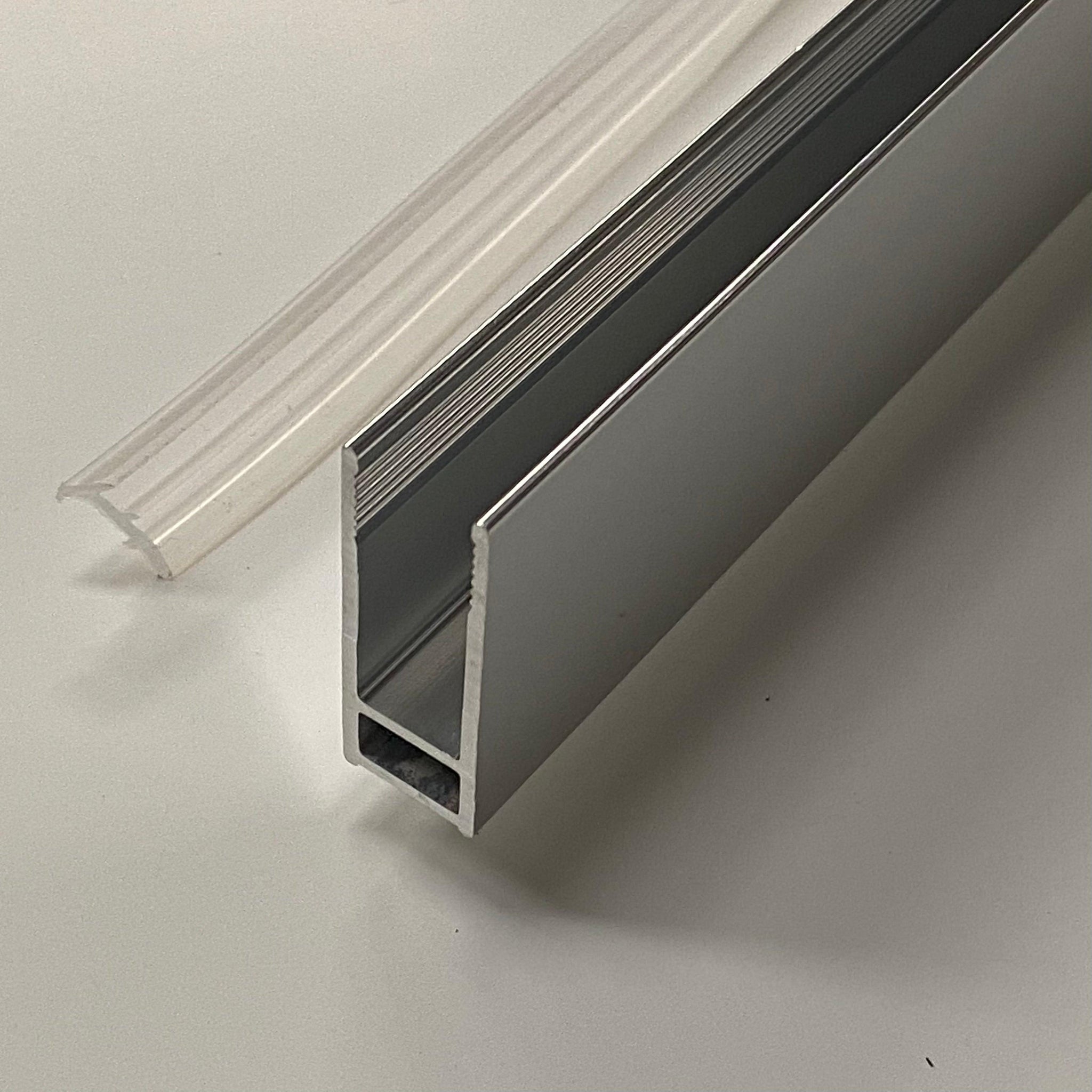 Wandanschlussprofil aus Aluminium für Walk In Dusche Glasstärke 10 mm ...
